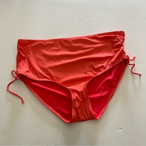 Beach house woman | Swim | Beach House Orange Cinched Tieside High ...